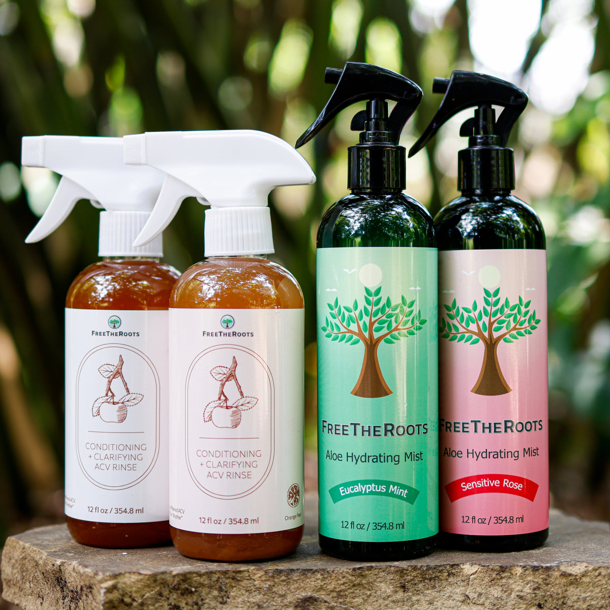 Aloe & ACV Conditioning Four Pack – FreeTheRoots LLC